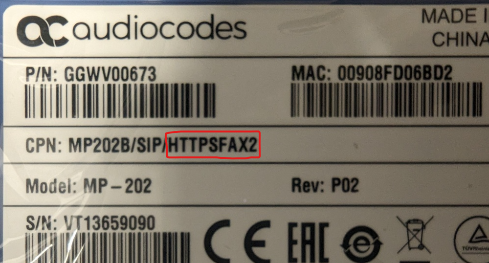 Setup and Installation of AudioCodes MP202x Native Fax ATA